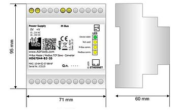 Gateway M-Bus Master nach Modbus TCP Server